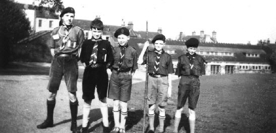 "A" Troop Scouts Merlin Patrol, 1958