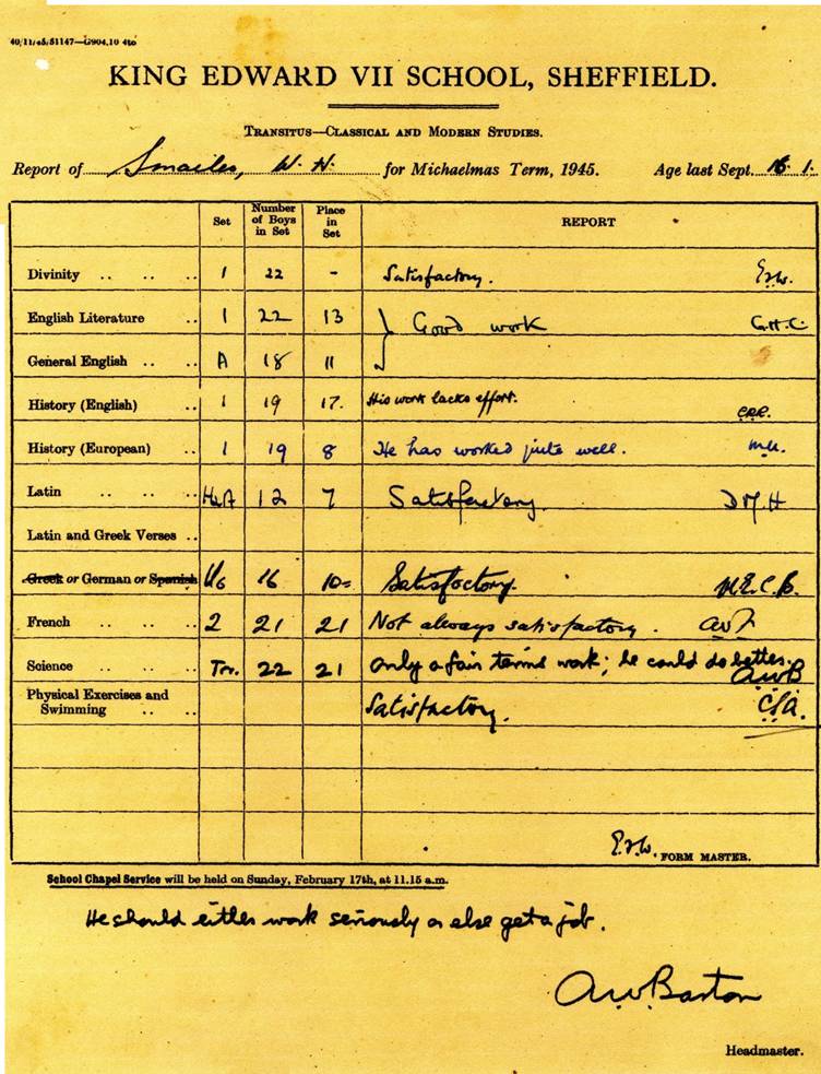Hugh Smailes's Reports 1939-46